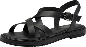 Tamaris Sandalette Damen Vegan Flach schwarz,EU 36