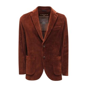 Circolo 1901 Cord Samtjacke Pecan Farbe - - Jackets - Herren - Braun - S
