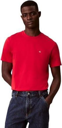 Calvin Klein SS Classic Monogram Tee LV04RD254G T-Shirts pour Homme, Rouge (ru&eacute;e dadr&eacute;naline), XL, Rouge (ru&eacute;e dadr&eacute;naline), XL