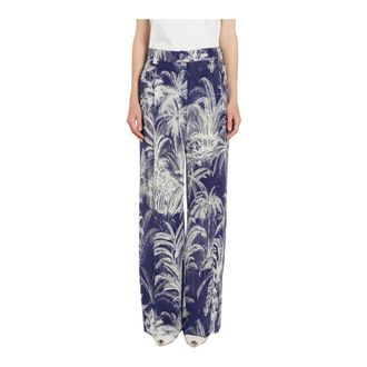Marella Wide Hosen - - Trousers - Damen - Blau - S