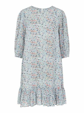 Pieces Damen Pcraca 3/4 Dress D2d Bc, Cloud Dancer/Aop:flowers, XS