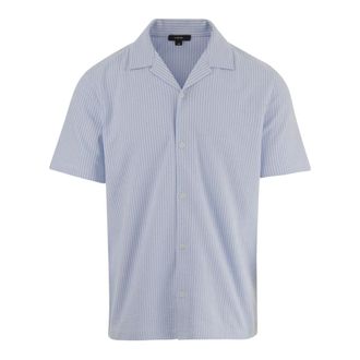 Vince Homme, Chemises, Bleu, Taille: 2XL Stretch Cotton Shirt