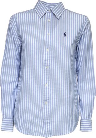 Polo Ralph Lauren Femme, Blouses et Chemises, Bleu, Taille: 38 FR Chemise Coupe Classique