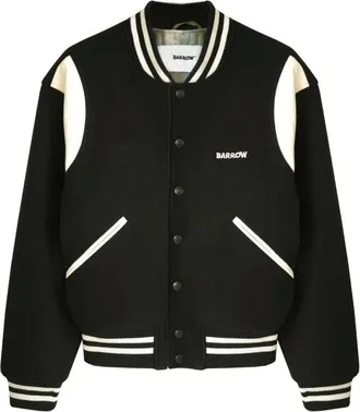 Barrow Barrow, Homme, Vestes, Noir, Taille: XL Varsity Jacket