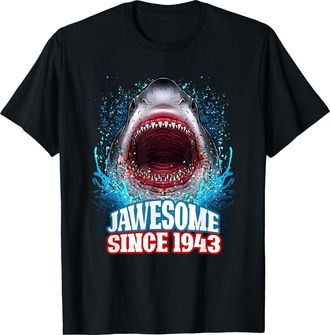 BDAZ 83. Geburtstag Jawesome Since 1943 Shark 83 Years Old T-Shirt