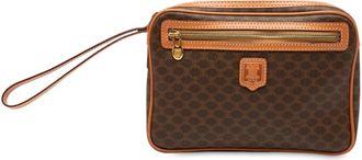 Celine Clutches - Macadam Coated Canvas Clutch - Gr. unisize - in Braun - für Damen