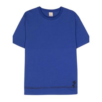 Peuterey Palm Reg T-Shirt - - Tops - Herren - Blau - S
