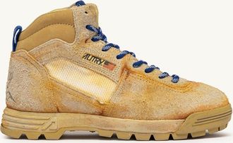 Autry MALGA ST. MORITZ SUPER VINTAGE AUS WILDLEDER IN BISCOTTI UND DEJA VU BLUE