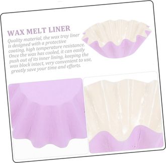 Holibanna 100stücke Wachs-Liner Auslaufsicher Für Kerzen-wärmer Zum Einfachen Wechseln Von Duftwachs Und Wachs-Schmelzen Geeignet Für Meisten Wachs-wärmer Aus H