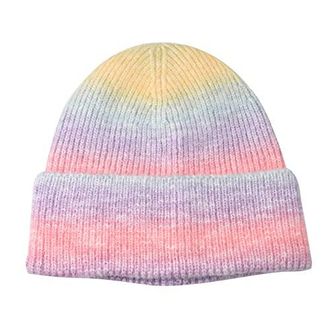 Generic Bonnet thermique unisexe en tricot bross&eacute; doubl&eacute; pour le ski, rose, Taille unique