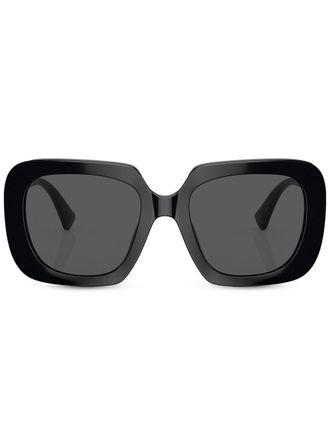 Versace Runde Medusa Sonnenbrille - Schwarz