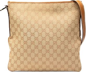Gucci sac à bandoulière en toile GG (2000-2015) - Marron