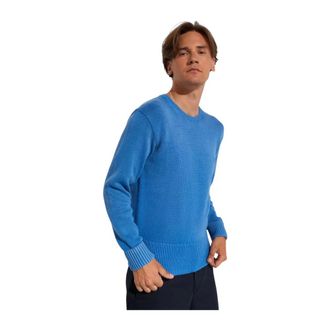 Ralph Lauren Homme, Pulls, Bleu, Taille: XL Pull bleu en coton