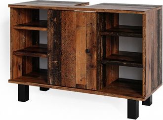 Vicco Waschbeckenunterschrank Antikholz Fynn 80x54x32 cm - Unterschrank f&uuml;r das Badezimmer, Praktische Ablage f&uuml;r Handt&uuml;cher, Putzmittel & Pflegeprodukte
