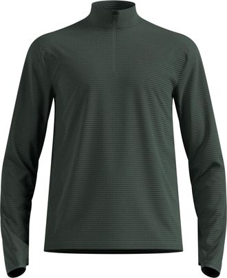 Odlo Essential Thermal Midlayer 1/2 Zip Laufshirt Herren Oliv - urban chic XL