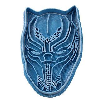 Cuticuter Black Panther Superhelden Ausstechform, Blau, 8 x 7 x 1.5 cm