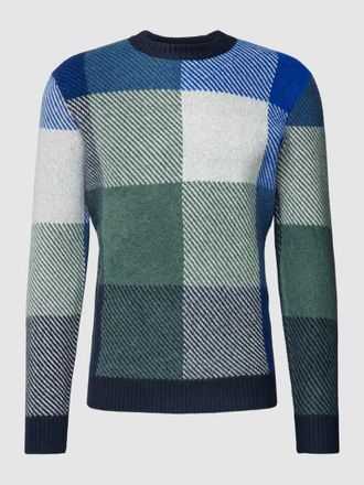 Tom Tailor Strickpullover mit geripptem Rundhalsausschnitt