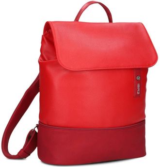 zwei Damen City-Rucksack Jana JR13 Damenrucksack 7 Liter, sportlich-eleganter Look bicolor, DIN-A4 Größe, weiches Kunstleder, Rückenpolsterung, Hauptfach m