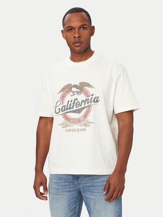 Guess T-Shirt M6YI14 K3945 Creme Regular Fit