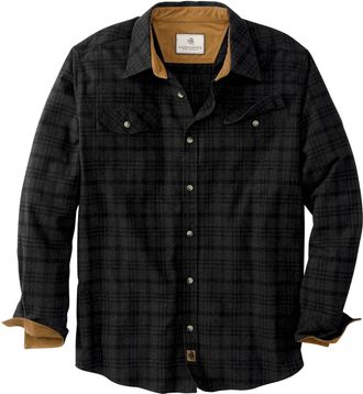Legendary Whitetails Herren Legendäres Flanellhemd Hemd mit Button-Down-Kragen, Timberwolf Melange, L Groß Tall