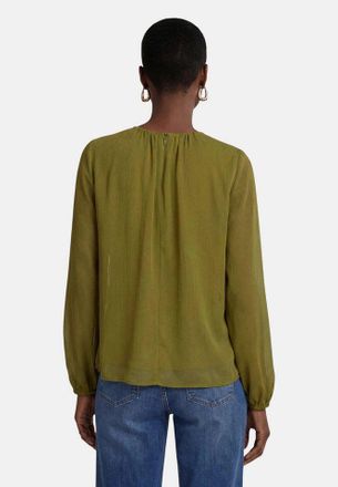 Zero Chiffonbluse Damen mit Crinkle-Effekt