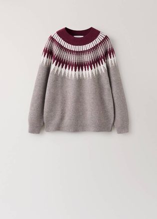 Mango PYJAMA SWEATER TALLINAX bordeaux - Femme - S - MANGO