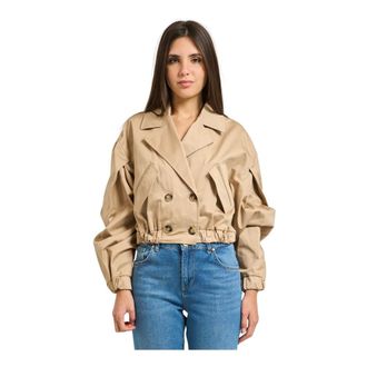 Ga&euml;lle Paris Femme, Vestes, Beige, Taille: 42 FR Trench-coat Court