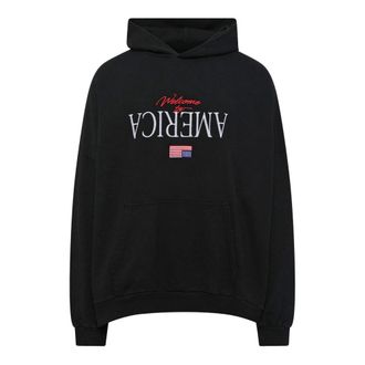 Willy Chavarria Baumwoll-Sweatshirt mit Stickerei vorne - - Sweatshirts & Hoodies - Herren - Schwarzk - M