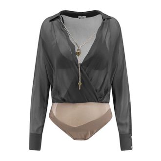 Elisabetta Franchi Damen, Oberteile, Schwarzk, SGr&ouml;&szlig;e