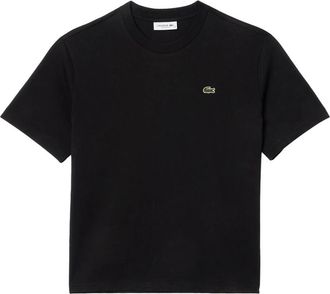 Lacoste Luxuri&ouml;ses T-Shirt aus Bio-Baumwolle - - Tops - Damen - Schwarzk - 4XS