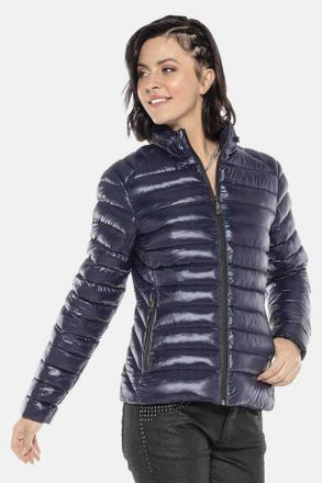 Cipo & Baxx Winterjacke Steppjacke in tollem Design mit Markenpatch, WM113