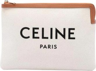Celine Pre-owned Canvas Clutch - - Pre-owned - Damen - Beige - ONE SIZE