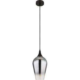 Globo Lighting Pendellampe Esstischleuchte H&auml;ngelampe verchromt Glas Wohnzimmerleuchte h 120 cm