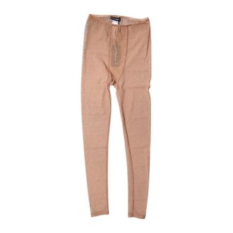 Dolce & Gabbana Logo Leggings - - Trousers - Damen - Beige - S