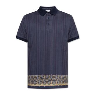 Etro Homme, Tops, Bleu, Taille: L Polo &agrave; motifs