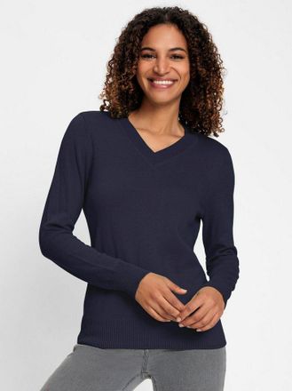 Witt Strickpullover V-Ausschnitt-Pullover