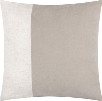 furn. Yard Morden Kissen aus weichem, gewaschenem Samt mit Polyesterfüllung - Stein - 50 x 50 cm