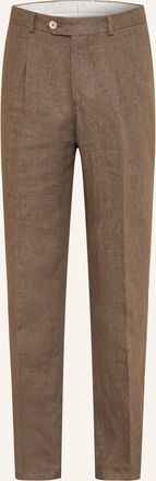 Brunello Cucinelli Brunello Cucinelli Anzughose Extra Slim Fit Aus Leinen braun