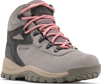 Columbia Newton Ridge Plus Waterproof Amped, Wasserdichte mittelhohe Trekking- und Wanderstiefel, Stratus/Canyon Rose