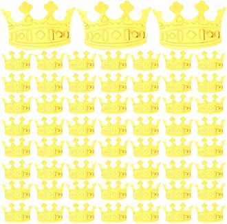 BESPORTBLE GARIOUANS 4 St&uuml;ck Pack Goldene Konfettikrone aus PVC Filigranes Tischstreukonfetti f&uuml;r Hochzeiten Geburtstage und Babypartys Leichte Partydekoration f