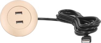 Emoshayoga Socobeta Steckdose mit Zwei USB-Ladeanschl&uuml;ssen und B&uuml;ndiger Installation f&uuml;r Sofas, Universeller Spannungsadapter f&uuml;r Schnelles Aufladen, 1 X Sofa-La