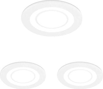 Trio Leuchten Spot LED encastrable Core 652510131 en plastique blanc avec LED 5 W (Lot de 3)