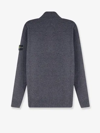 Stone Island Mens Sweater Virgin Wool Blend Grey