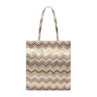 Missoni Sac cabas Rachel Snake - Femme - Sacs - Beige - Taille: ONE Size
