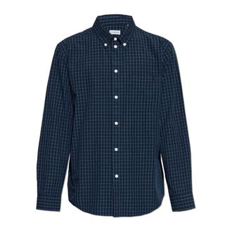 Burberry Check Cotton Shirt - - Shirts - Herren - Blau - XS