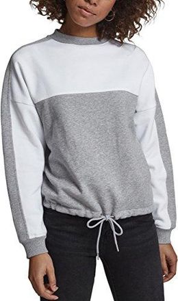 Urban Classics Pull pour Femme., Multicolore (Gris/Blanc 01219)., XS