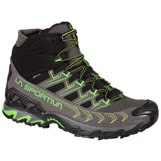 La Sportiva La Sportiva Ultra Raptor II Mid GTX Herren-Hikingstiefel, Metall/Gr&uuml;n (Flash Green), Gr&ouml;&szlig;e 43, Metal Flash Green, 43 EU