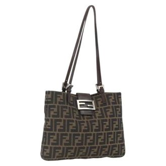 Fendi Sac bandouli&egrave;re en toile Pre-owned - Femme - Pre-owned - Brun - Taille: ONE Size