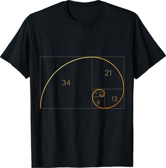 Generic Fibonacci Spirale Goldener Schnitt Mathematik - Fibonacci Tag T-Shirt