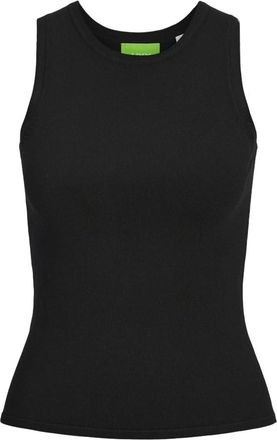 Jack & Jones Damen JXEVELYN Comfy Knit Top, Black, Medium